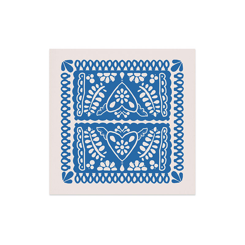 Fiesta De Corazon In Blue Art Print Natalie Baca