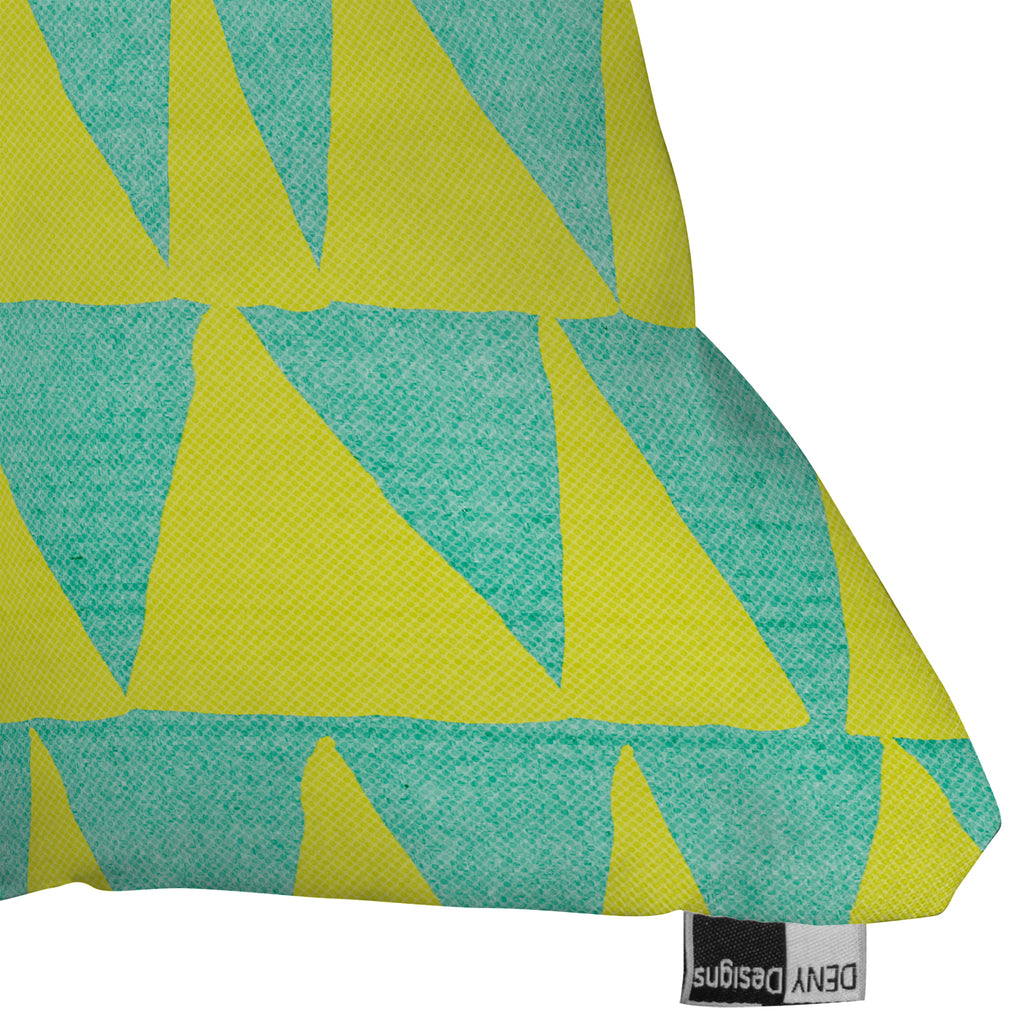 Analogous Shapes With Gold Throw Pillow Nick Nelson