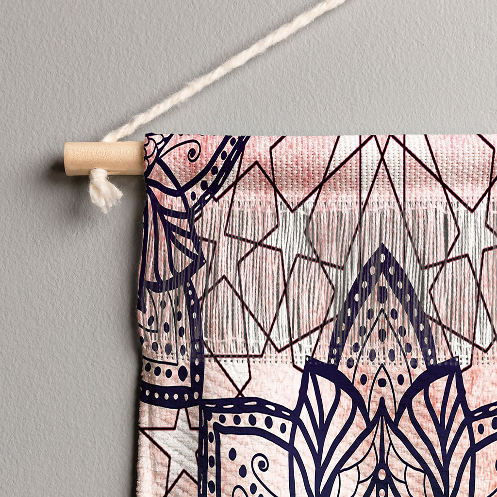 Boho Mosaic Mandala Wall Hanging Portrait Nika