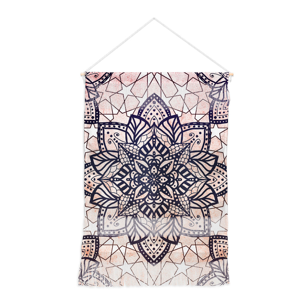 Boho Mosaic Mandala Wall Hanging Portrait Nika