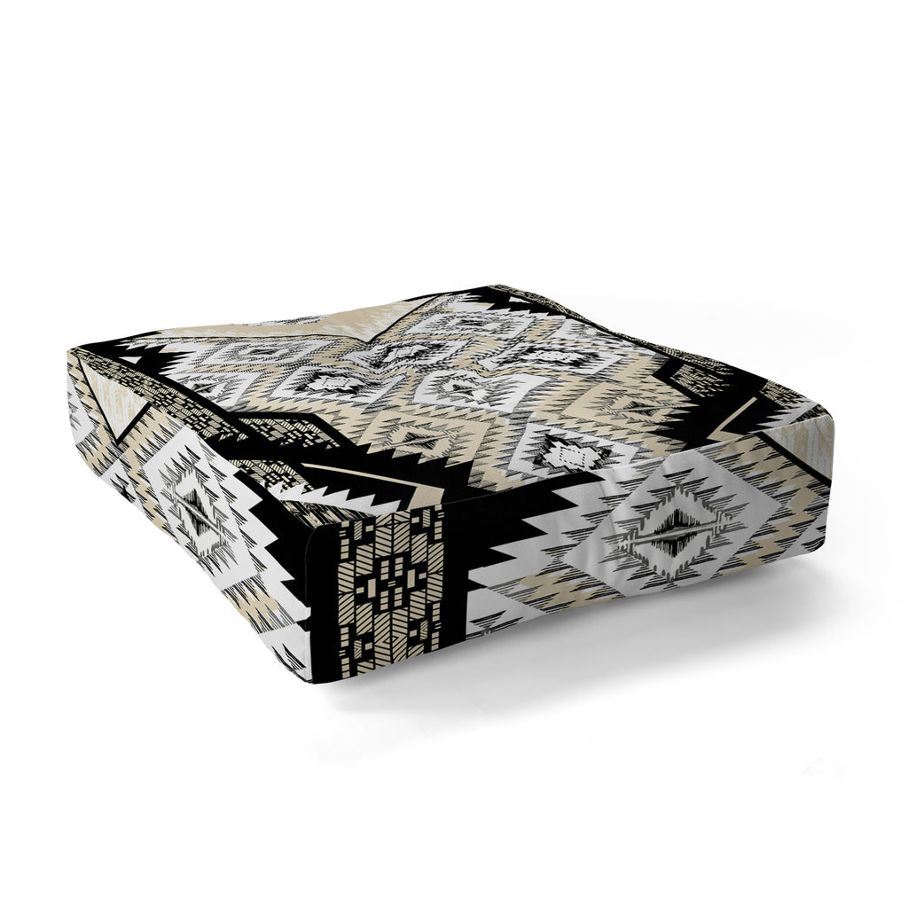 Maker Tribe Floor Pillow Square Pattern State
