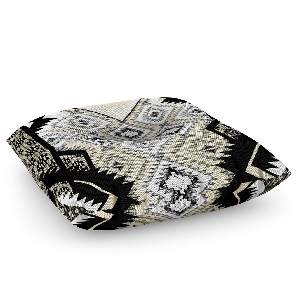 Maker Tribe Floor Pillow Square Pattern State