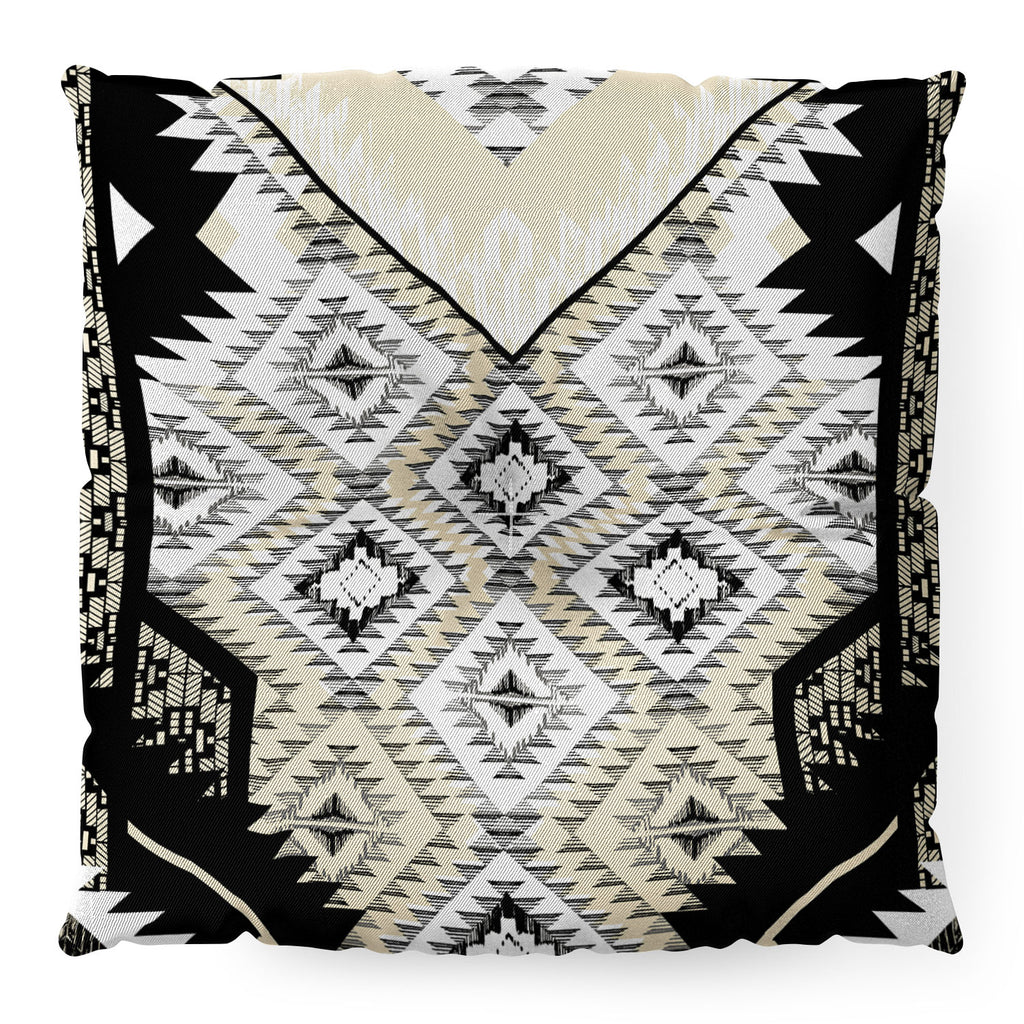 Maker Tribe Floor Pillow Square Pattern State