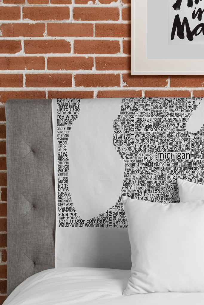Michigan Map Tapestry Restudio Designs