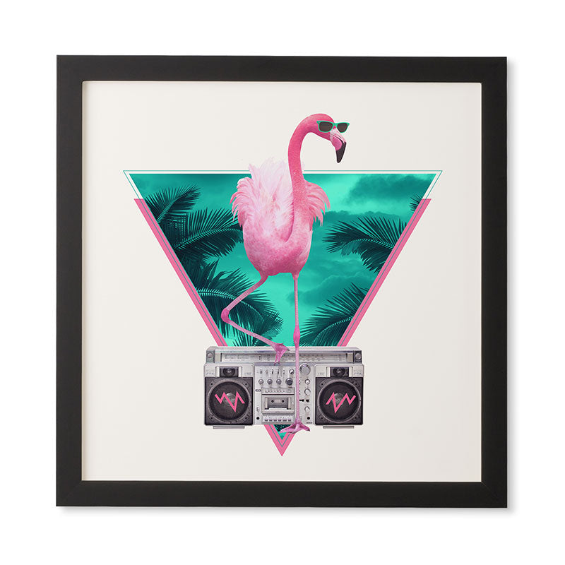 Miami Flamingo Framed Wall Art Robert Farkas