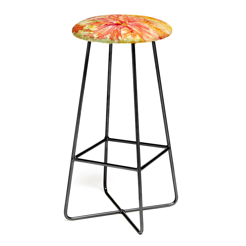 Hello Hibiscus Bar Stool Rosie Brown