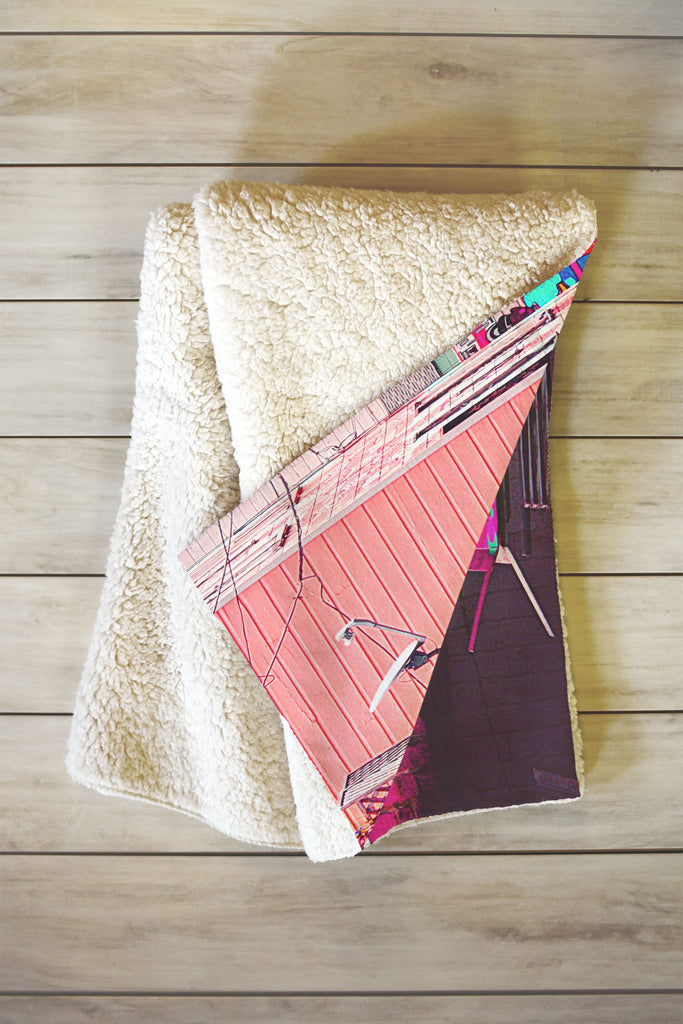 Paint It Pink Fleece Throw Blanket Shannon Clark