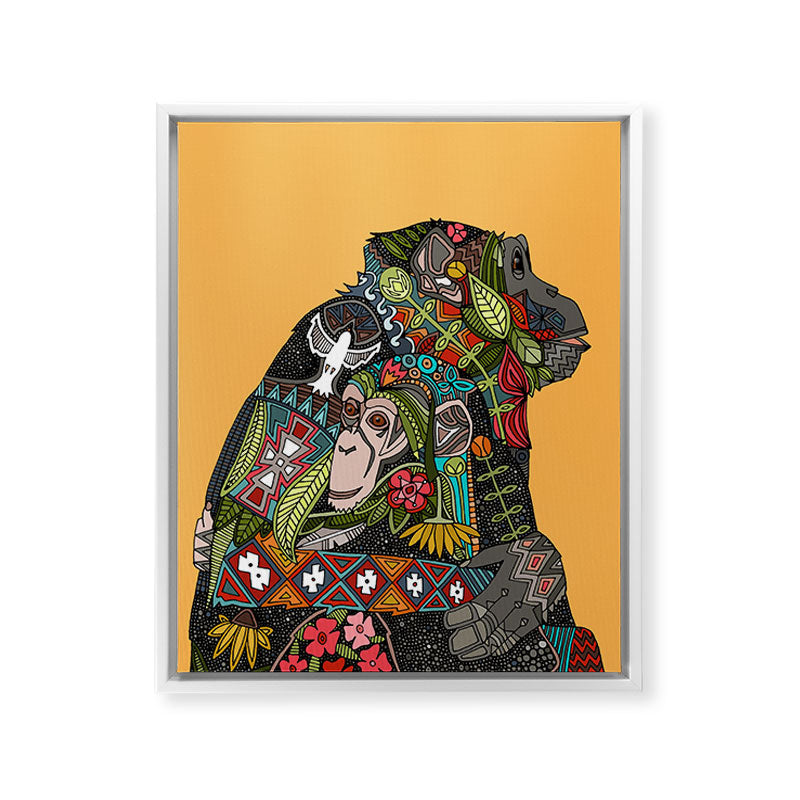 Chimpanzee Love Art Canvas Sharon Turner
