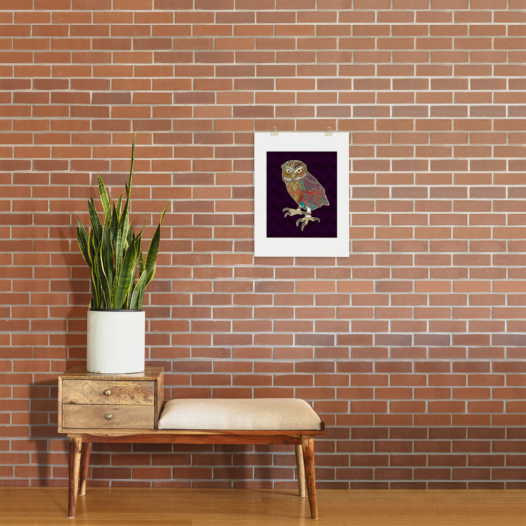 Little Brother Owl Art Print Sharon Turner