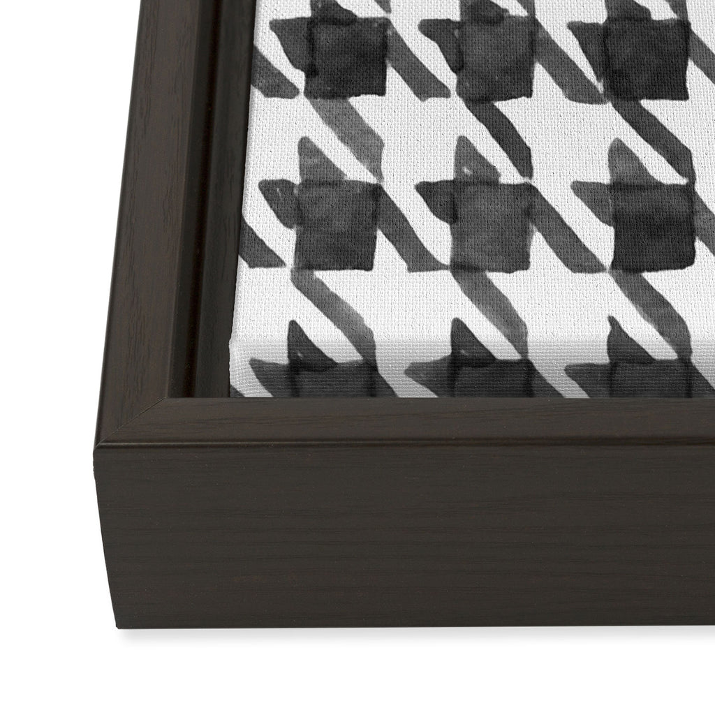 Houndstooth Bw Art Canvas Social Proper