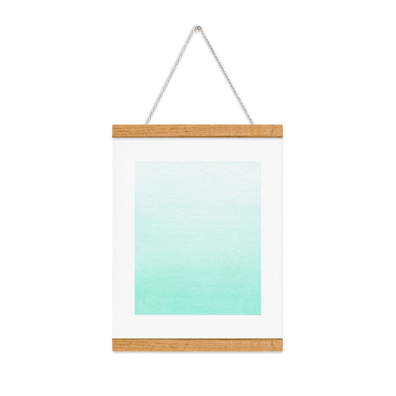 Mint Ombre Art Print Social Proper
