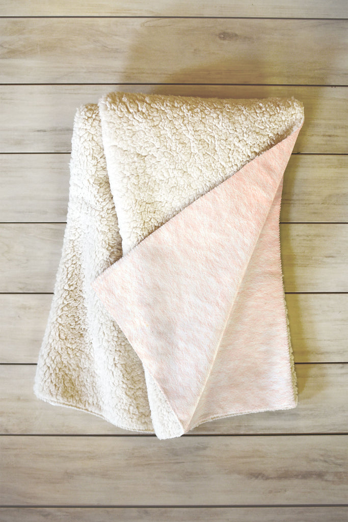 Peach Ombre Fleece Throw Blanket Social Proper