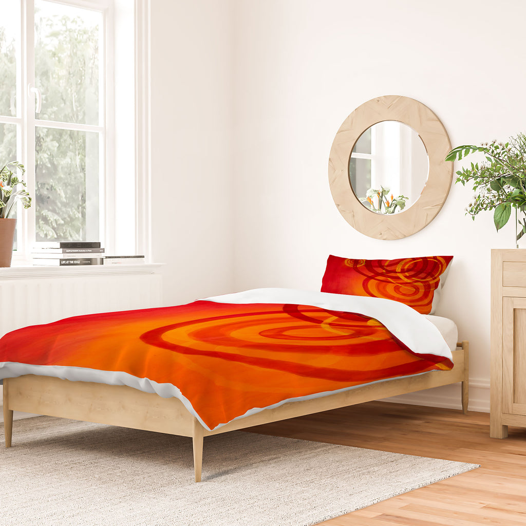Circle World Flame Duvet Cover Stacey Schultz