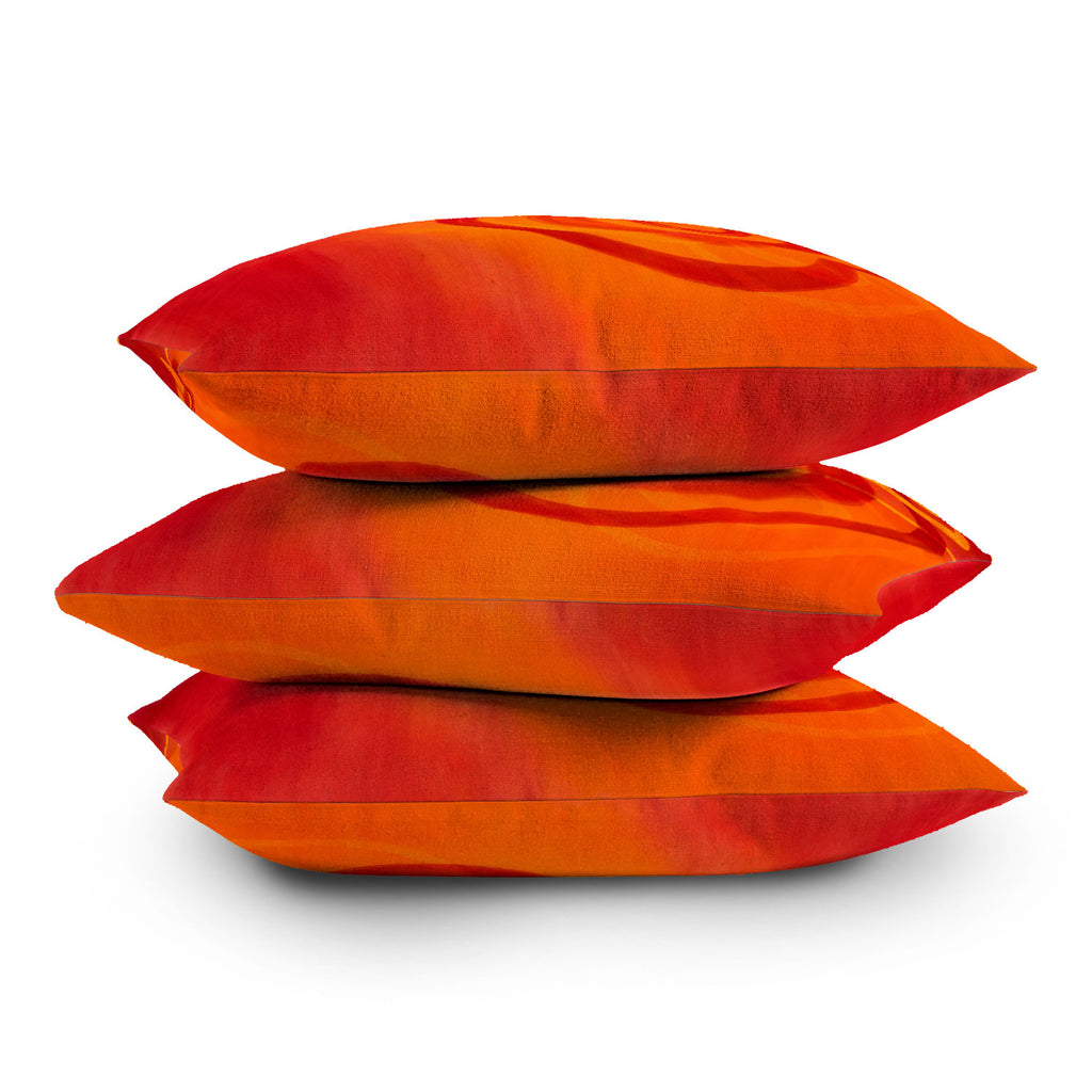 Circle World Flame Throw Pillow Stacey Schultz