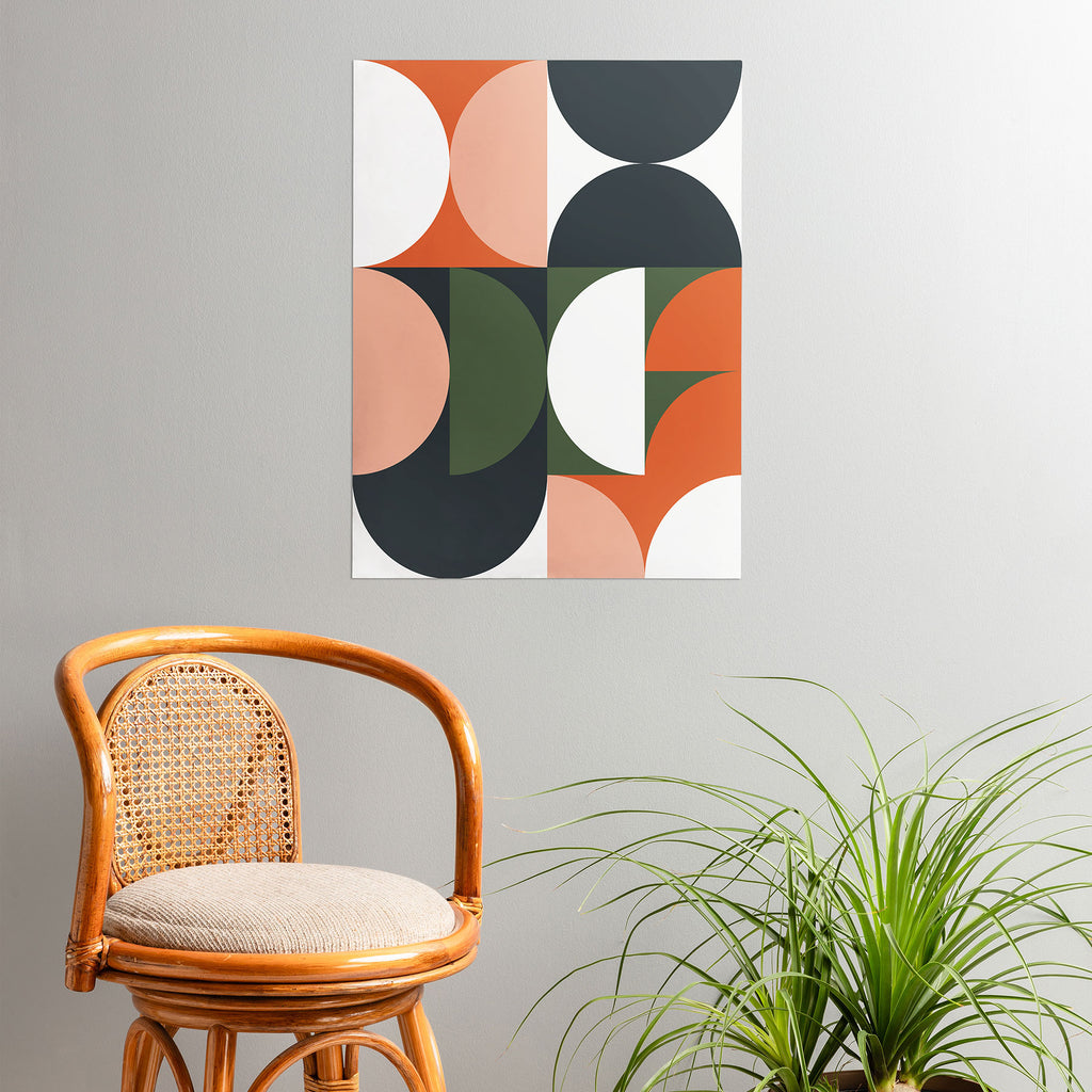 Mid Century Geometric 15 Poster The Old Art Studio