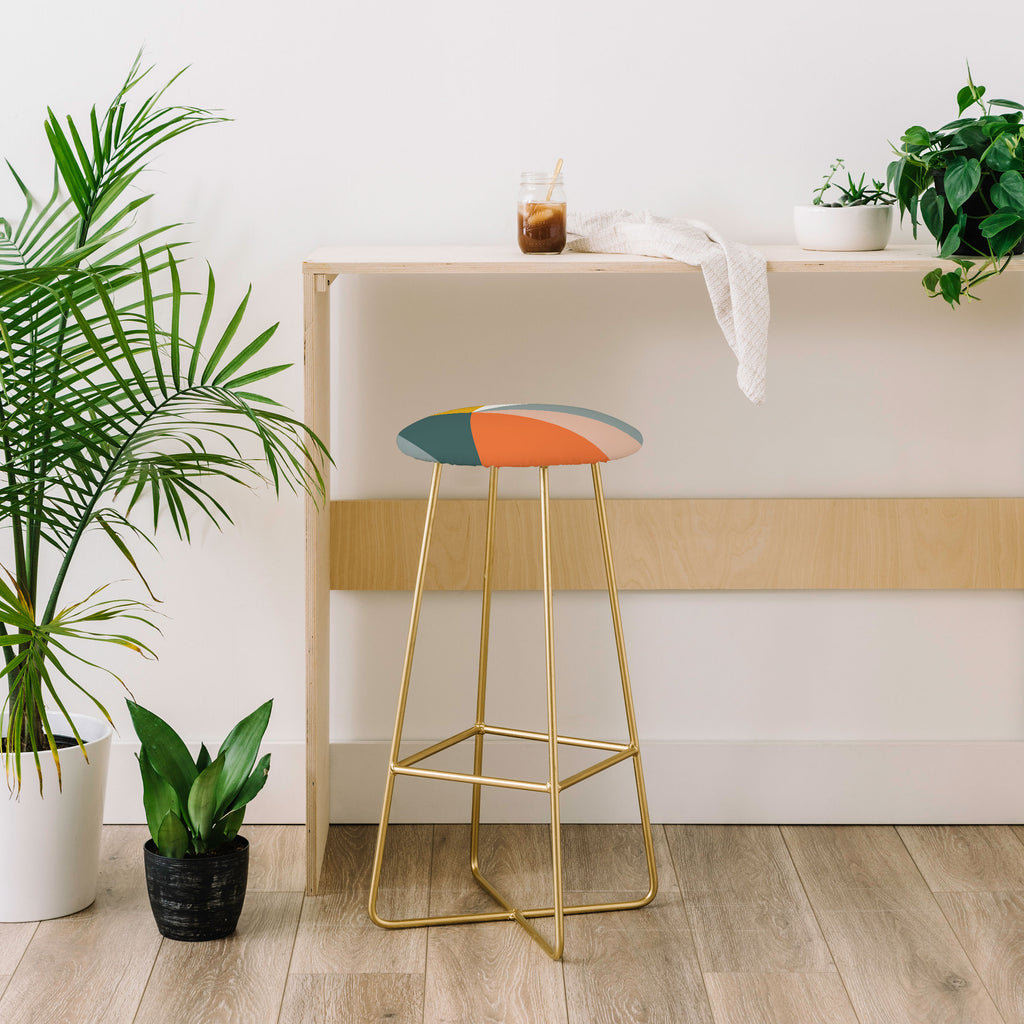 Modern Geometric 33 Bar Stool The Old Art Studio