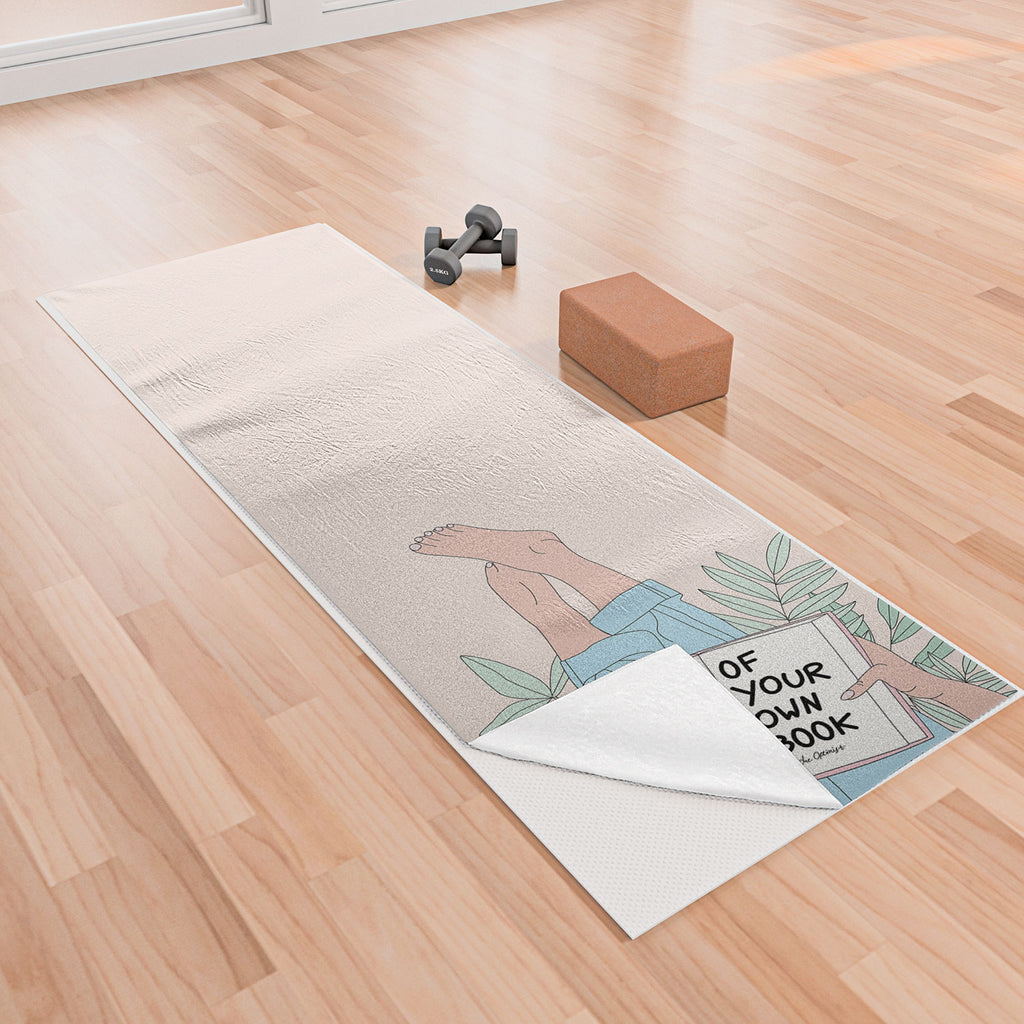 Be The Hero Of Your Own Book Yoga Towel The Optimist