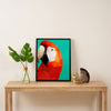 Parrot Red Art Canvas Three Of The Possessed