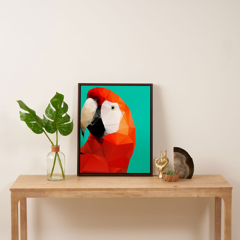 Parrot Red Art Canvas Three Of The Possessed