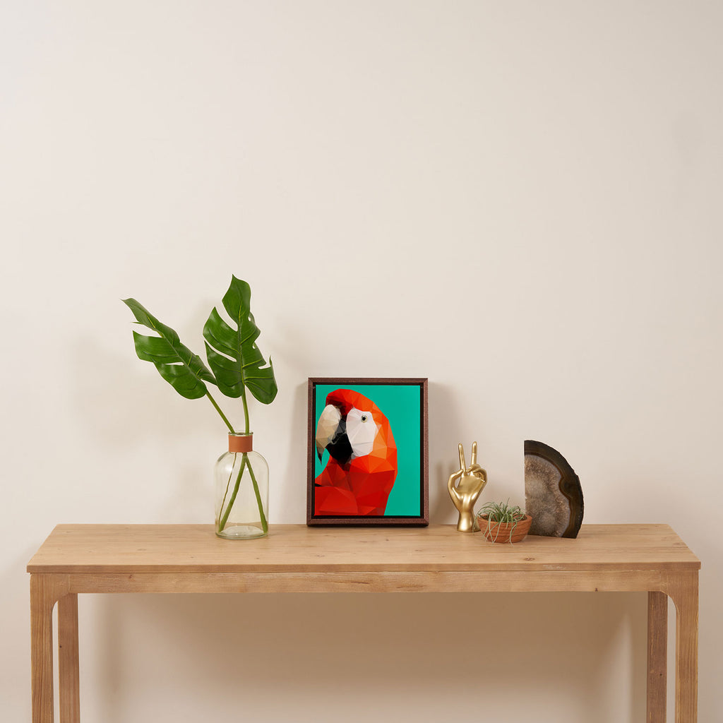 Parrot Red Art Canvas Three Of The Possessed
