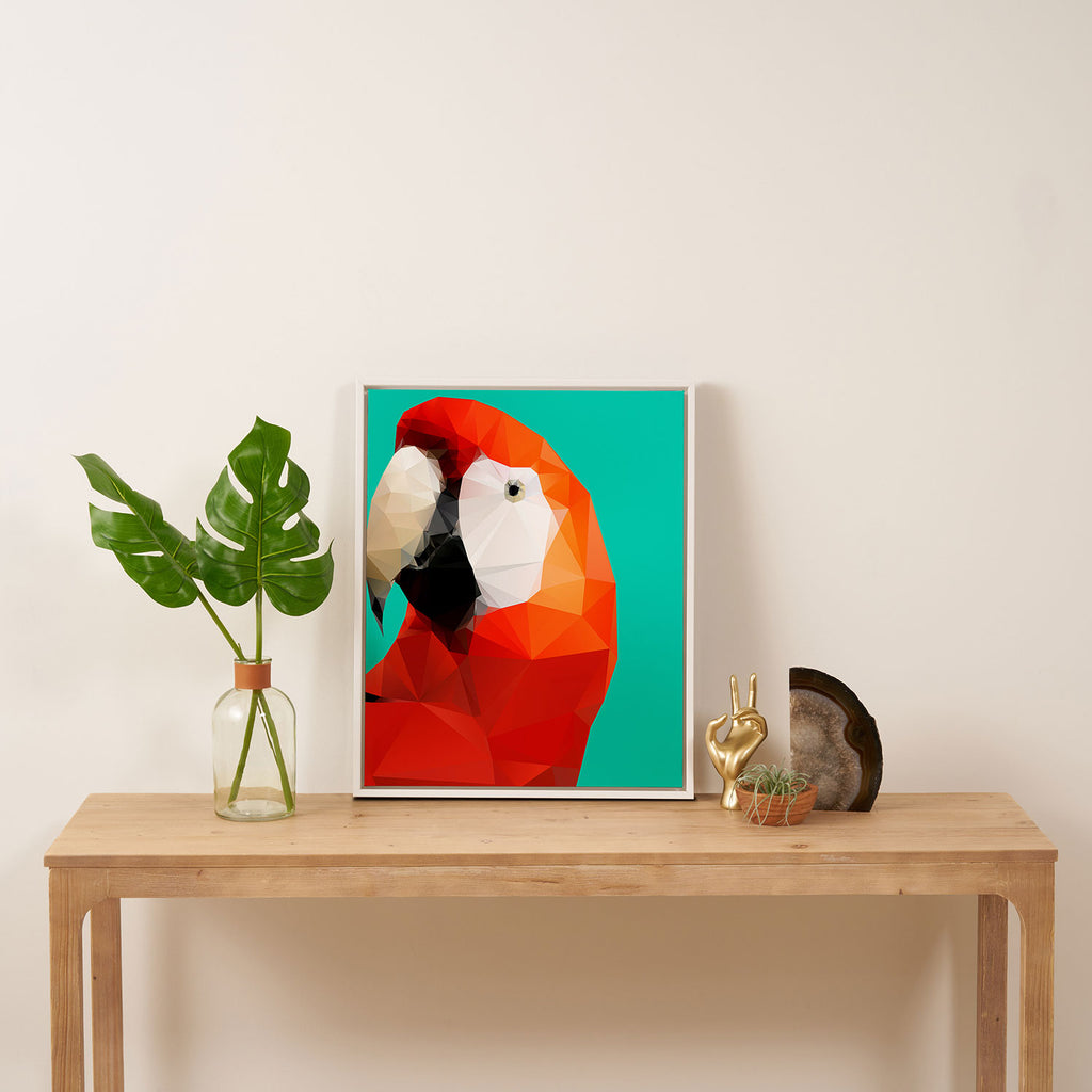 Parrot Red Art Canvas Three Of The Possessed