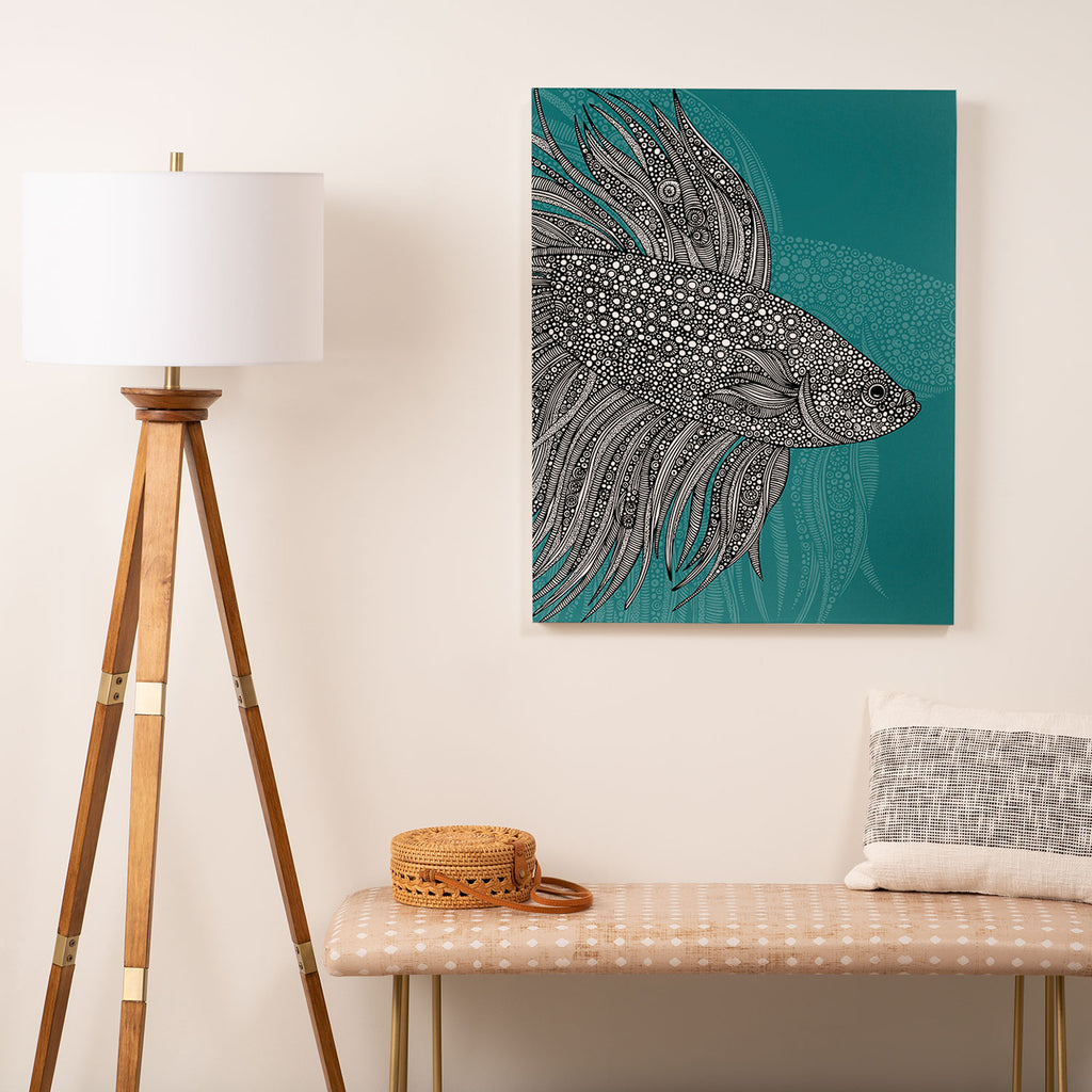 Beta Fish Art Canvas Valentina Ramos