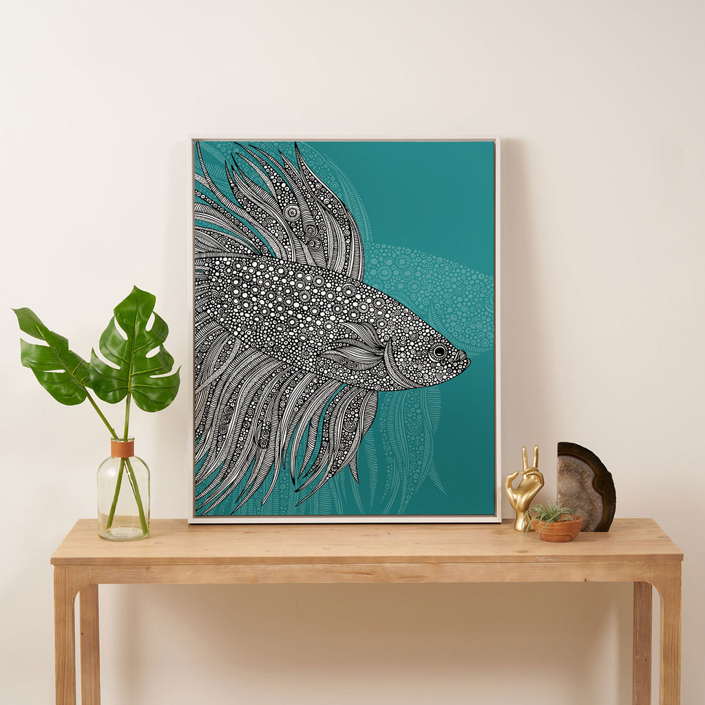 Beta Fish Art Canvas Valentina Ramos