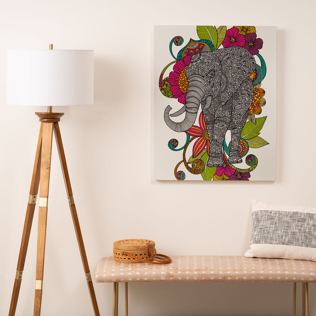 Ruby The Elephant Art Canvas Valentina Ramos