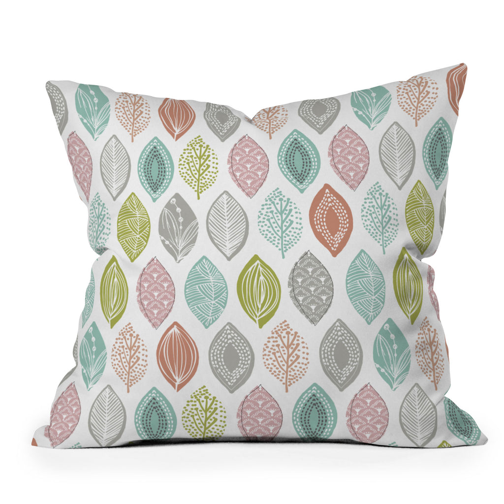 Leaf Pod Throw Pillow Wendy Kendall
