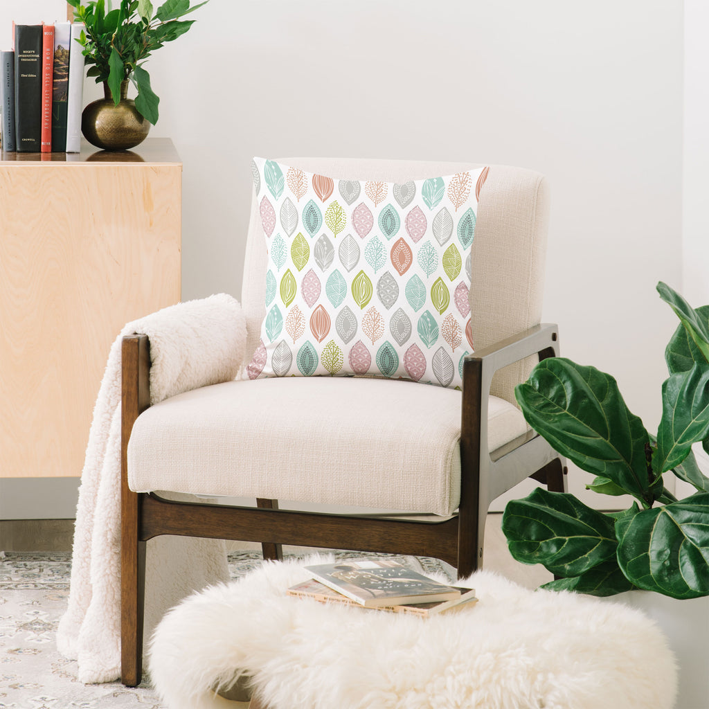 Leaf Pod Throw Pillow Wendy Kendall