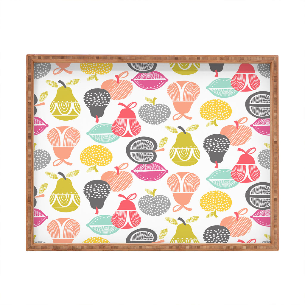Retro Fruit Rectangular Tray Wendy Kendall